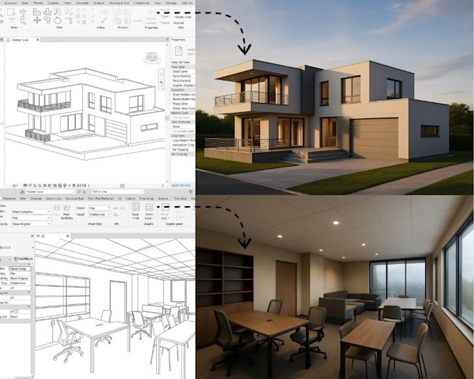 Deliver detailed revit 3d models with photorealistic renders by Egecan ...