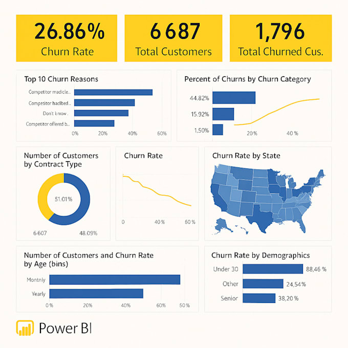 Automated power bi dashboards with dynamic business insights by ...