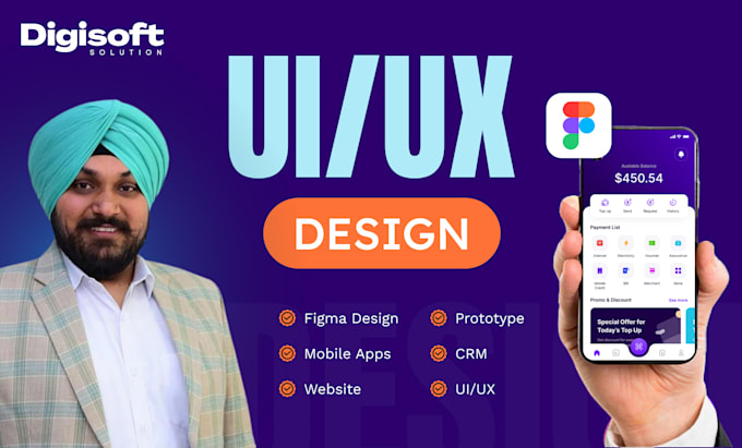 Design ui ux for app, website and dashboard using figma, xd by Param_02 ...