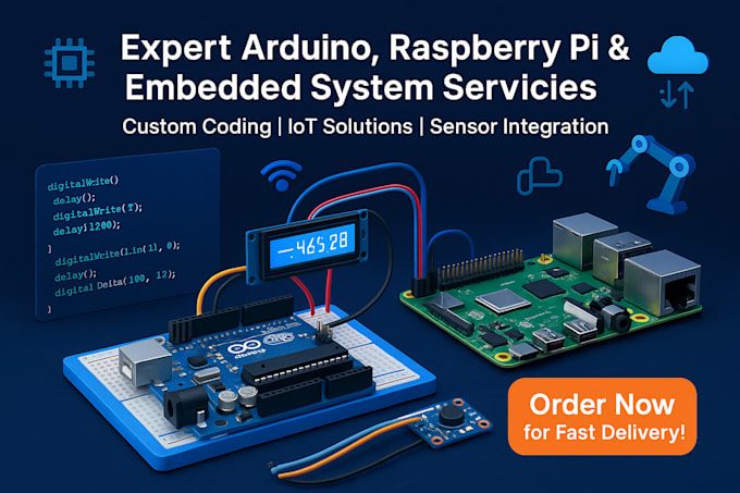 Design Embedded System Arduino Raspberry Pi Esp32 Stm32 Iot By