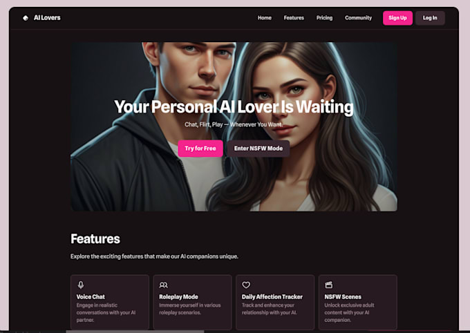 Build ai nsfw, ai companion app, ai boyfriend app, ai girlfriend app ...