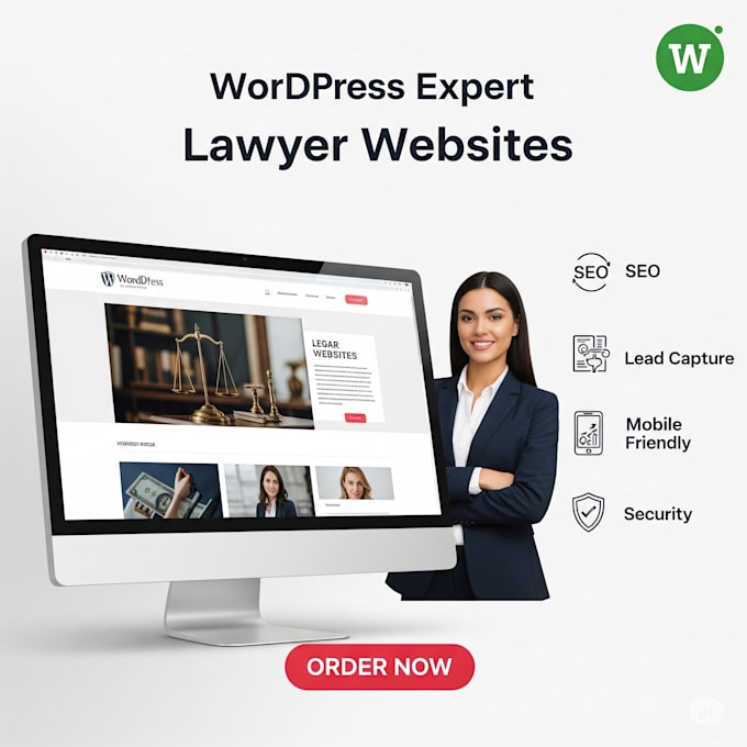 Create a modern attorney, advocate website by Florenceoliva | Fiverr
