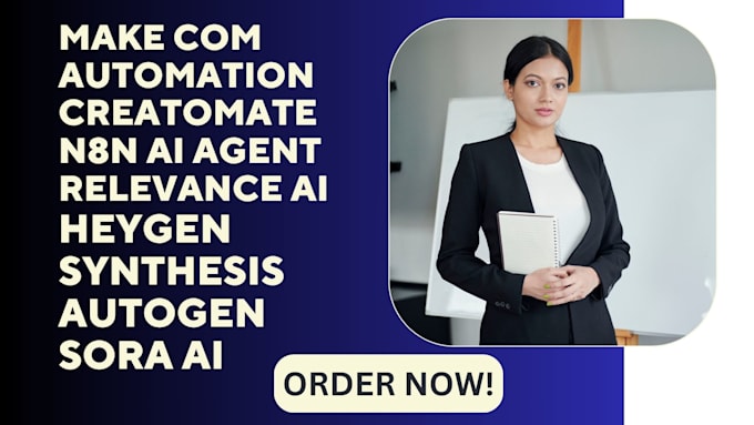 Creatomate, n8n ai, heygen, make com automation, sora, autogen, synthesia by Esther__digit | Fiverr