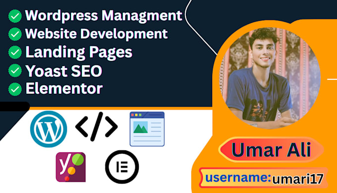 Create responsive wp website with elementor by Umari17 | Fiverr