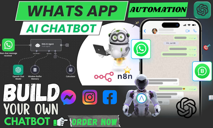 Create and automate ai whatsapp chatbot whatsapp api whatsapp ...