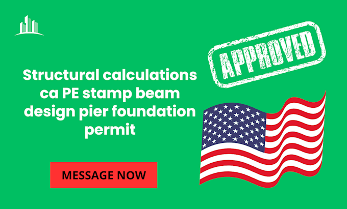 Structural calculations ca pe stamp beam design pier foundation permit ...