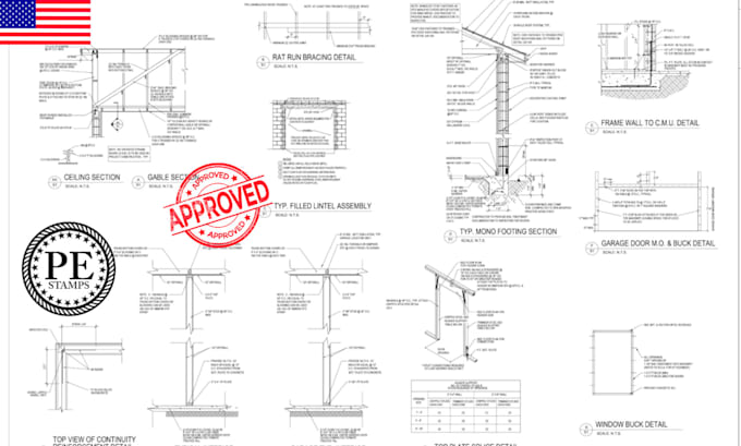 Structural plans, permit drawing for residential and commercial project ...