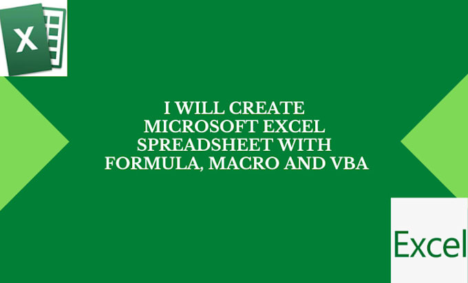 Create Excel Spreadsheet Dataformula Charts Vba And Macro By Usman