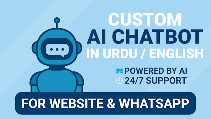 Build a custom ai chatbot for your business by Ahmadblp | Fiverr