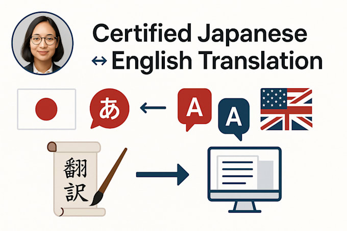 Do certified translation of japanese to english english to japanese ...