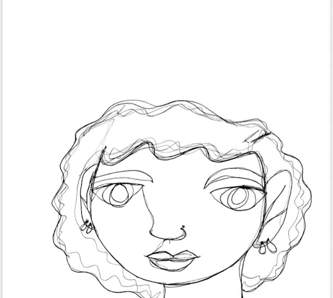 Do a wholesome digital continuous line drawing by Canrojo | Fiverr