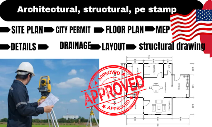 Licensed engineering, structural, architectural drawing pe stamp for ak ...