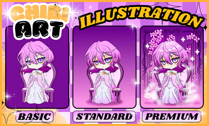 Draw cute chibi anime, couple, mecha, furry and oc art for you by Joana ...