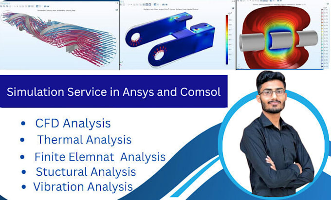 Do simulation on 3d model, fea, cfd using ansys and comsol by Cadmodal | Fiverr
