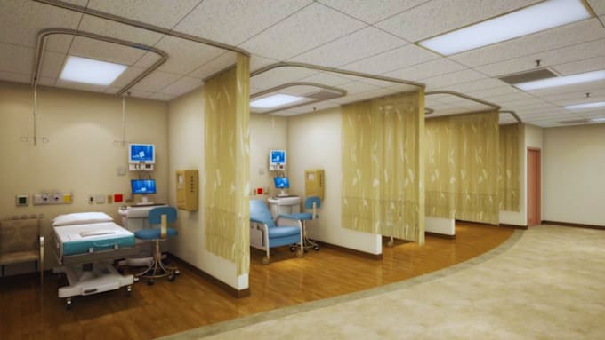 Do 3d unreal engine hospital design, clinic, medical center, hospital ...