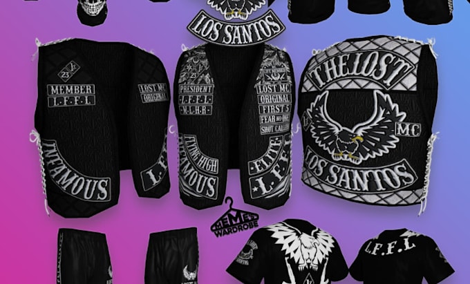 Create custom fivem mc kuttes, mc patch, mc cuts with ranks and side ...