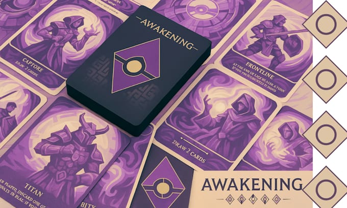 Draw custom trading card game art, board game design, and box cover ...
