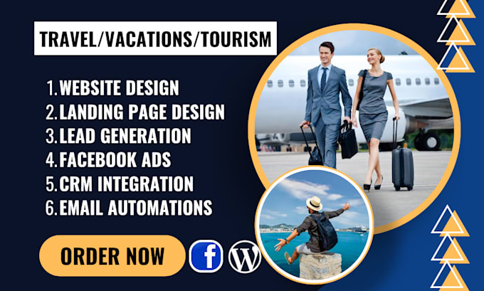 Build travel agency website to generate travel leads vacation lead ...