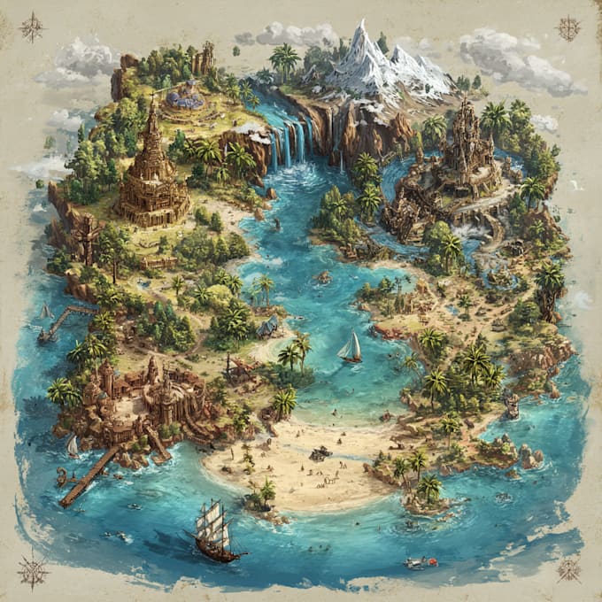 Draw fantasy map, vector rv park maps, campground maps, or any site by ...