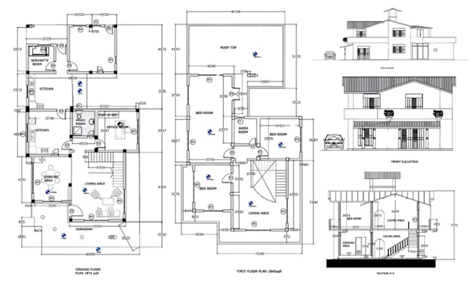 Draw 2d floor plans, 3d render blueprints house plans permit drawings ...