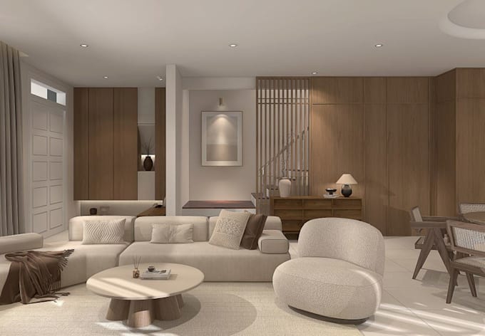 Create high quality of 3d rendering for interior design by Naokotok ...