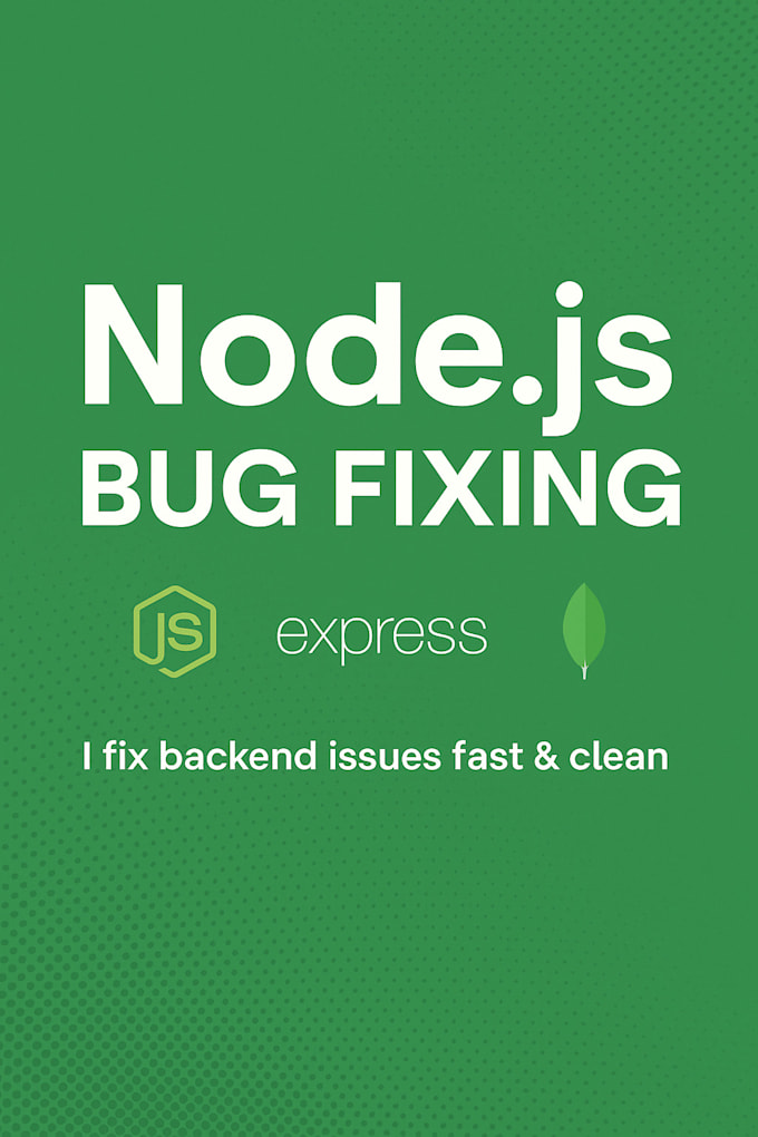 Fix issues or errors in your node js and express backend by Domenicocar | Fiverr