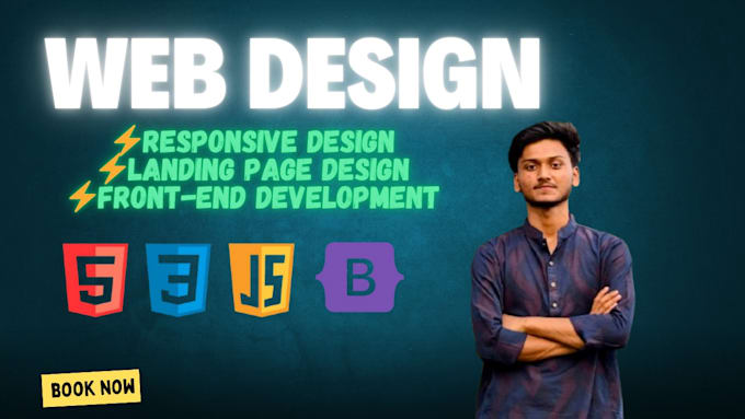 Be your frontend web developer using html, css, bootstrap by Rubayat_hasan24 | Fiverr