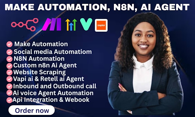 Do n8n automation n8n workflow n8n ai agent, n8n expert api integration ...