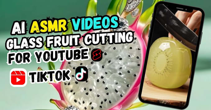 Create ai asmr glass fruit cutting videos ai animation product video ai visuals by L1cexpert ...