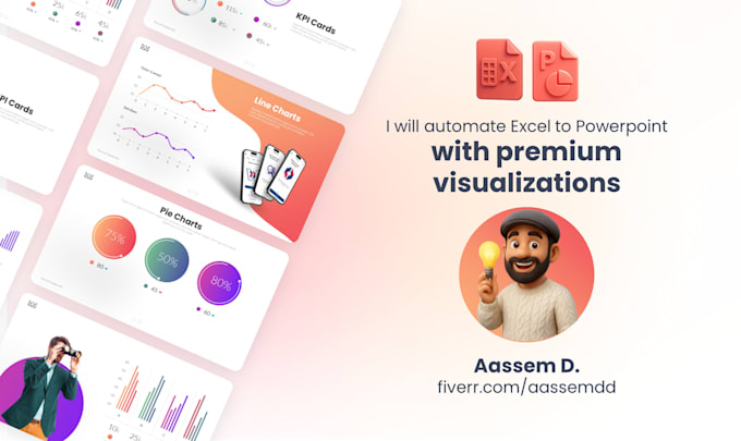 Automate excel to powerpoint with premium visualizations by Aassemdd ...