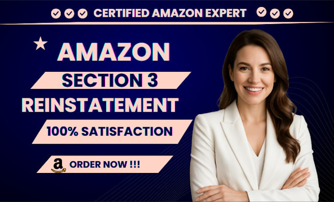 Reopen section 3 amazon suspension amazon reinstatement appeal letter by Harflorry | Fiverr