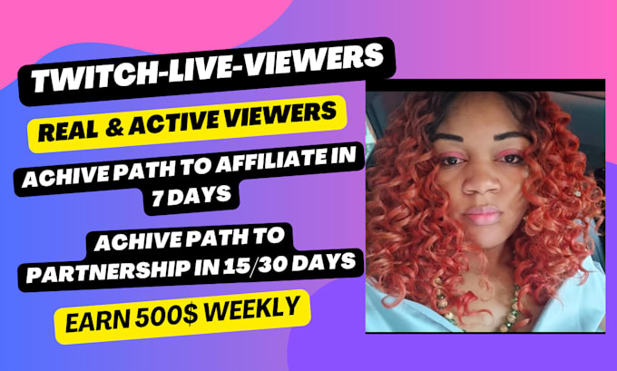 Twitch live viewer, twitch channel promotion, twitch promotion, twitch stream by Nikitabonanno ...