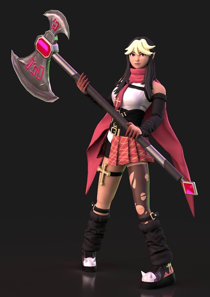 Create 3d fortnite character, nsfw model, rig3d for ue5, game asset, 4k ...