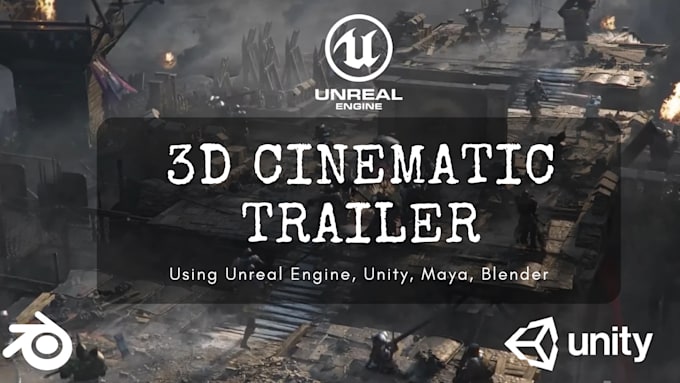 Create 3d cinematic trailer realistic character animation vfx games and ...