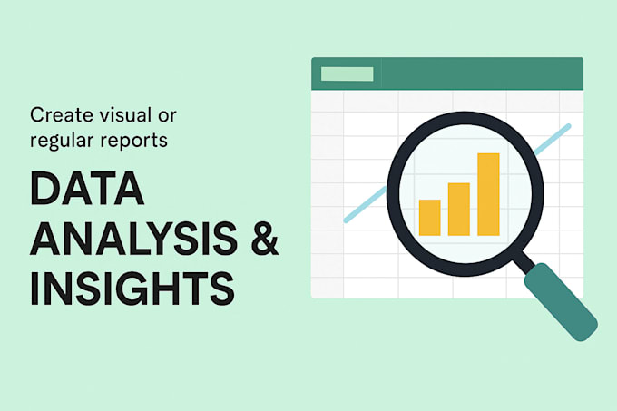 Analyze your data and create visual reports in excel by Elaina_hiatt | Fiverr