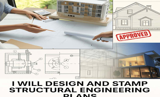 Design stamp structural engineering mep plans for residential and ...