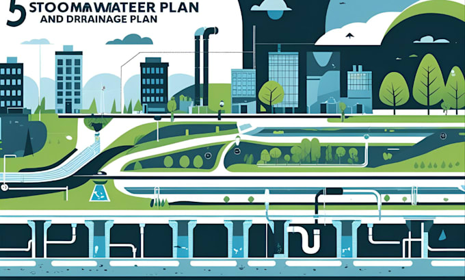 Create stormwater management and drainage plan along with all the ...