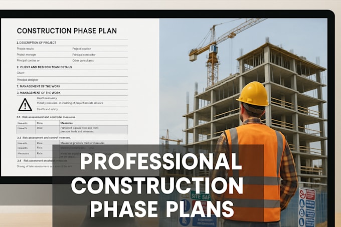 Prepare site specific construction phase plan for uk building ...