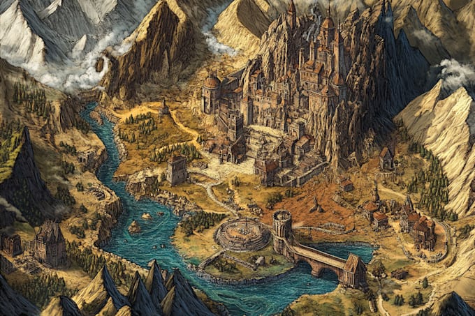 Create your fantasy map, worldmap, battlemap for dnd etc by Brockshah ...