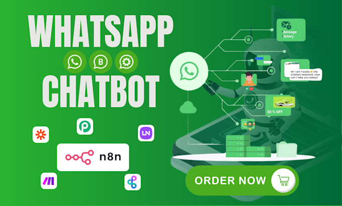 Build whatsapp chatbot, whatsapp business api, open ai, twilio, n8n, ai chatbot by Quamlency ...