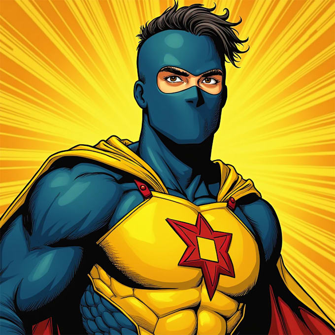 Draw a superhero pop art portrait by Kaikarilliers | Fiverr