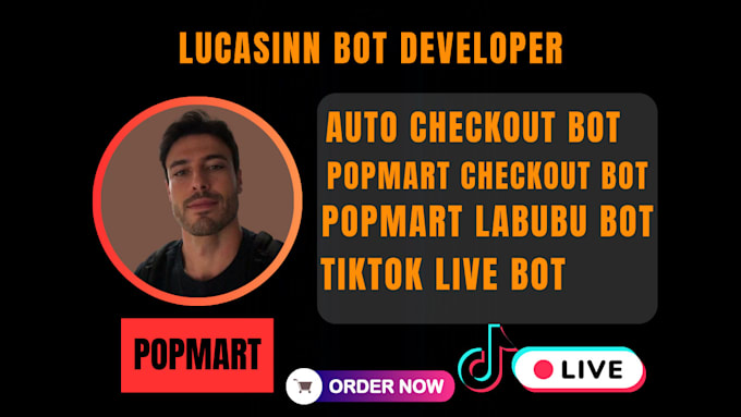 Build popmart checkout bot, tiktok live bot, popmart labubu bot ...