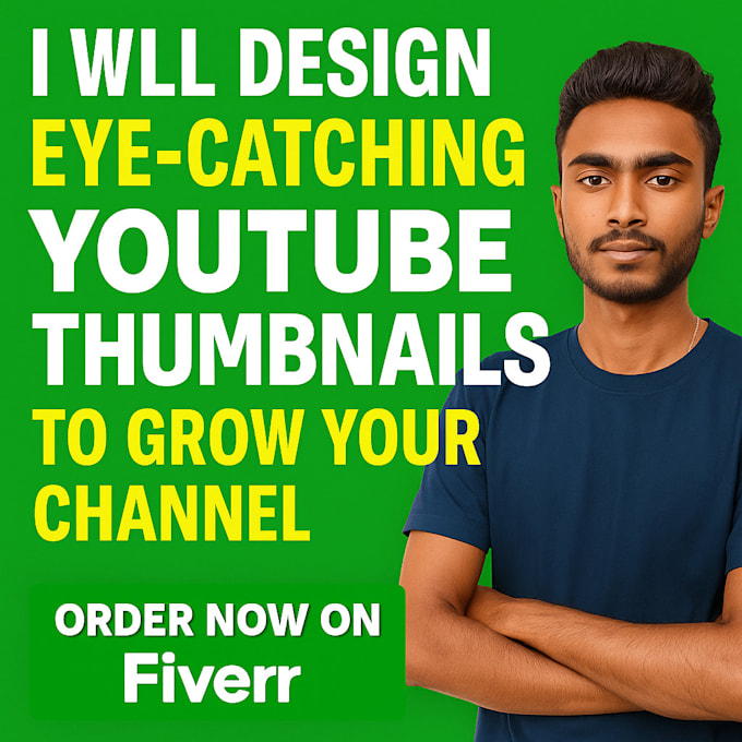 Design eye catching youtube thumbnails to grow your channel by Jakevai | Fiverr