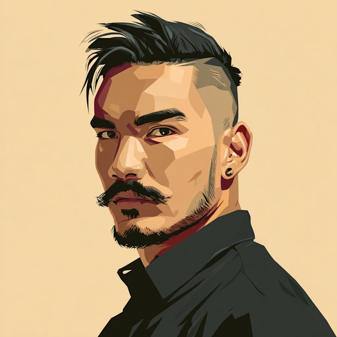 Create stunning vector portrait and illustration by Cruelb | Fiverr