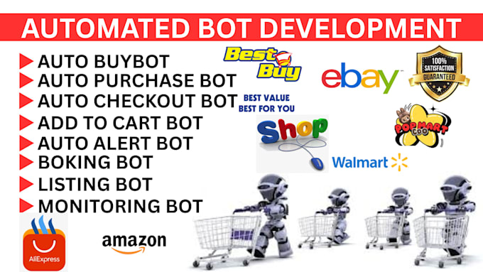 Build labubu bot, popmart bot, walmart bot, amazon bot, taget bot ...