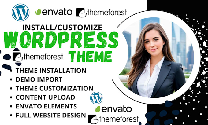 Install, customize, and redesign any themeforest and envato wordpress theme by Ava_sophia21 | Fiverr