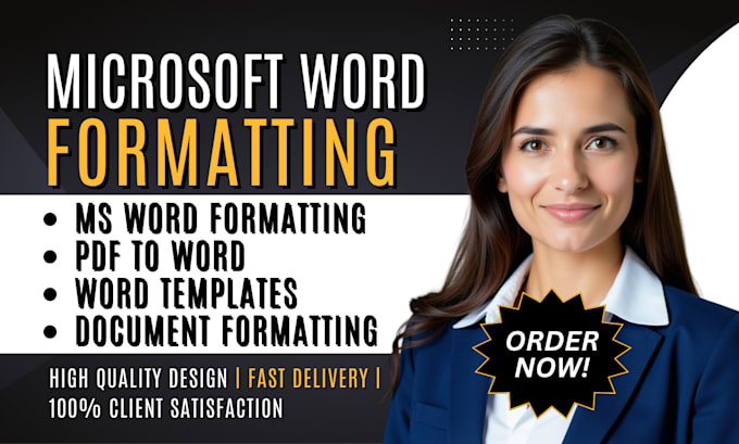 Do microsoft word document formatting word template word designing pdf to word by Sophia_digi01 ...