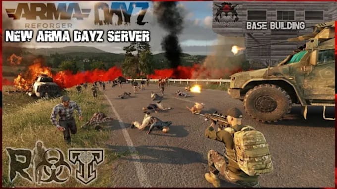 Create a dayz arma reforger, mods, base, custom script map both ...