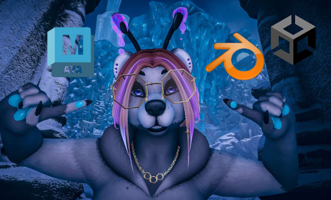 Fare avatar furry 3d vrchat avatar furry nsfw vrc avatar furry avatar ...
