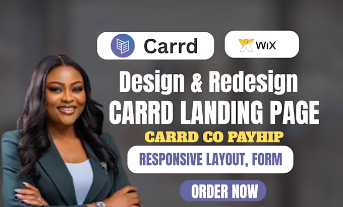 Design carrd website, redesign carrd website, carrd landing page by ...